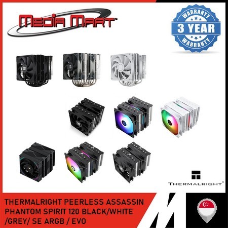 THERMALRIGHT PEERLESS ASSASSIN/PHANTOM SPIRIT/ROYAL KNIGHT/PRETOR 120 130 PA120 PS120 SE ARGB ...