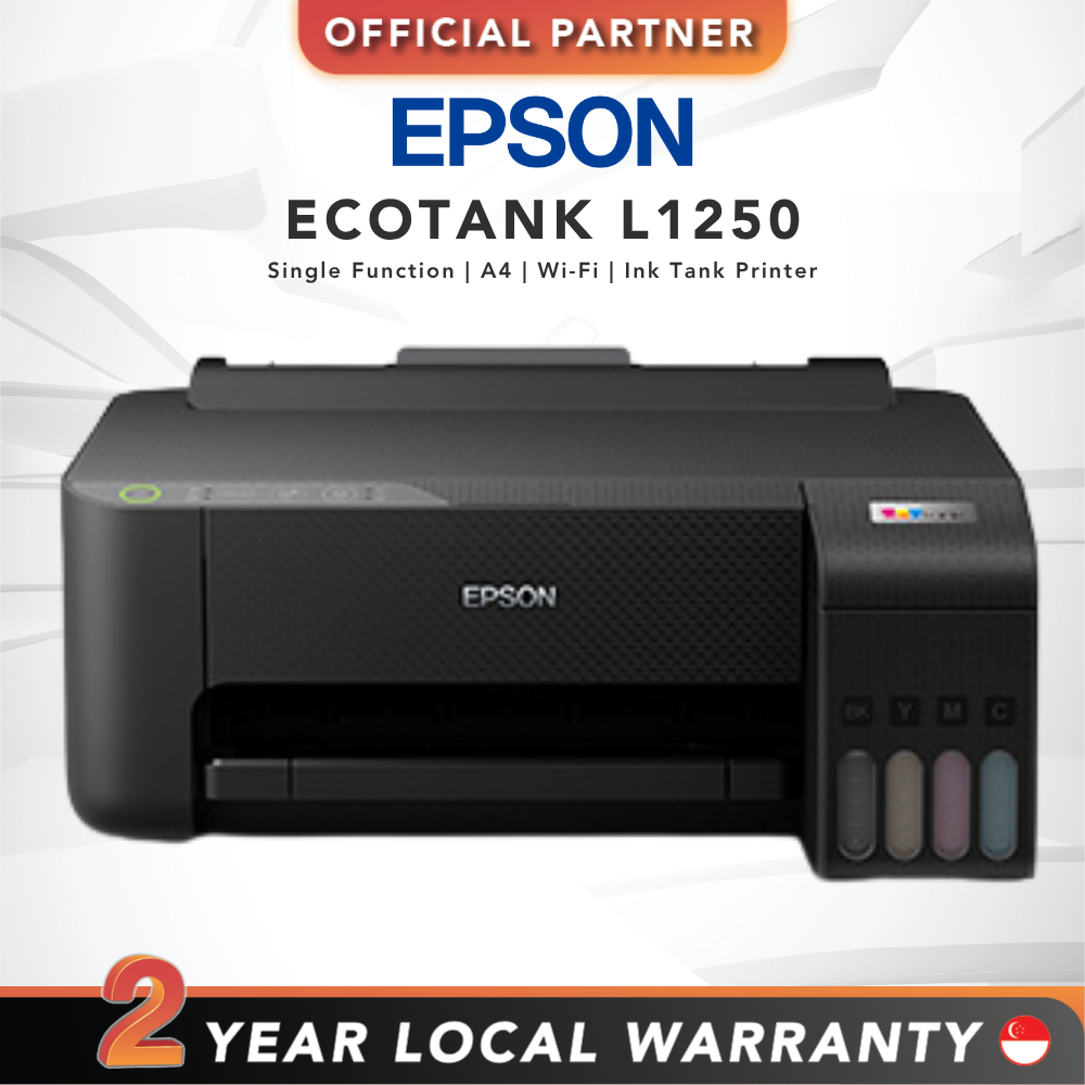 [FAST SHIP] Epson ECOTANK L1250 | Single Function A4 Wi-Fi Ink Tank Printer (C11CJ71503/E1 ...