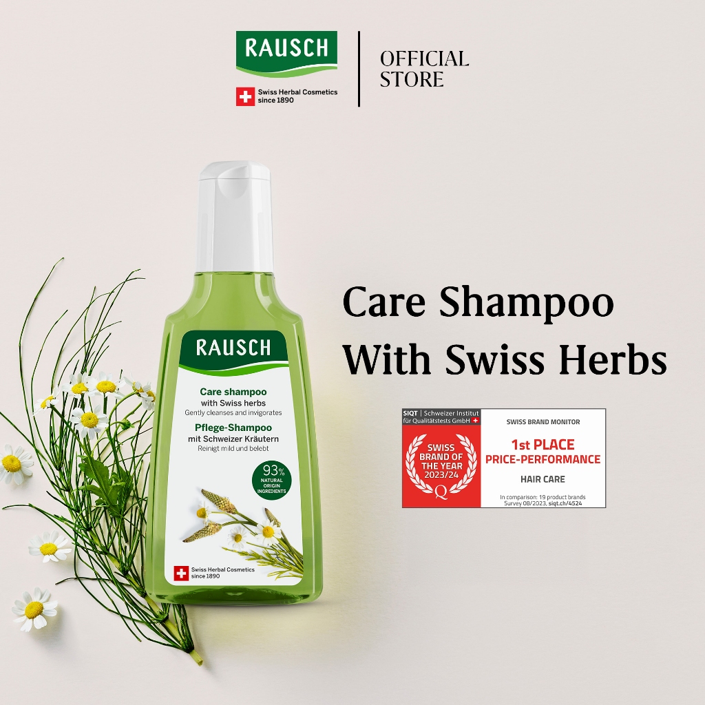 RAUSCH Care Shampoo with Swiss Herbs - For Normal Hair, 200ml | Shopee ...
