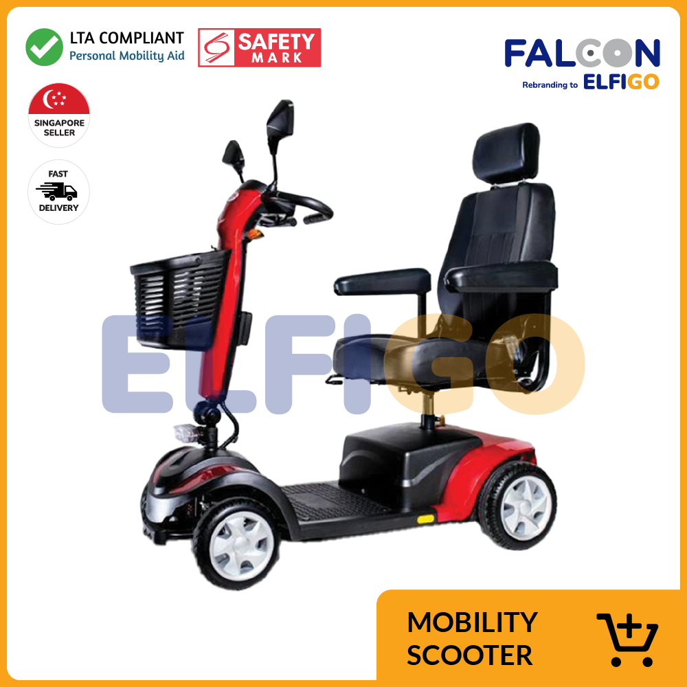Budget-Lite Deluxe Large Mobility Scooter - LTA Compliant (PMA) with ...