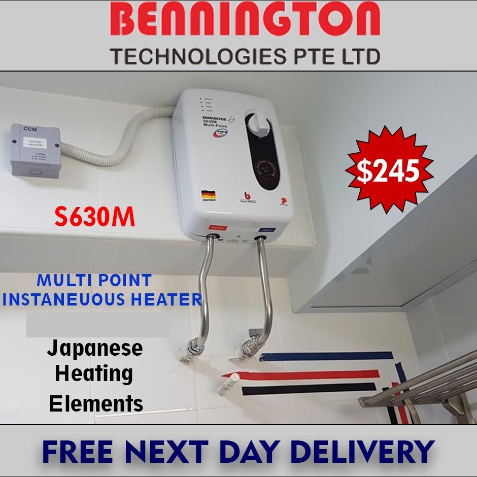 BENNINGTON S630M MULTIPOINT INSTANTANEOUS ELECTRIC WATER HEATER ...
