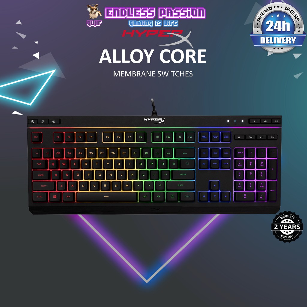 HyperX Alloy Core RGB Spill Resistant Wired Gaming Keyboard | Shopee ...