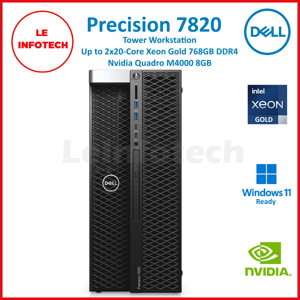 Dell Precision 7820 Workstation Desktop 2x 20-core Xeon Gold Dell Precision 7820 Workstation Desktop 2x 20-core Xeon Gold