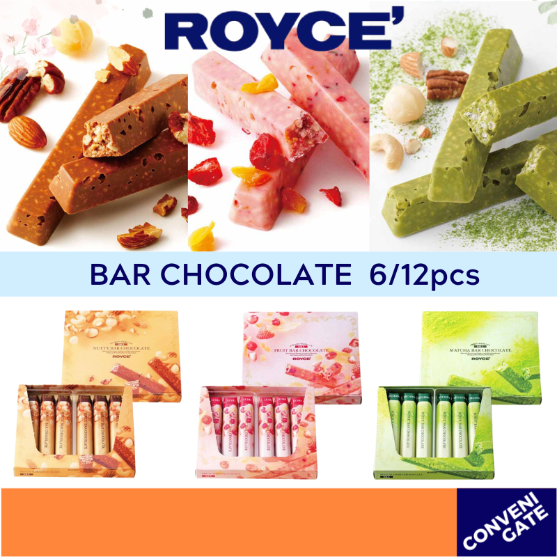 Hokkaido ROYCE Bar Chocolate Nutty / Fruit / Matcha 6pcs/12pcs JAPAN ...
