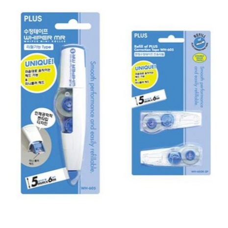 [Plus] Correction Tape WH-605 / 5 mm × 6 m (1 PCS) | Shopee Singapore