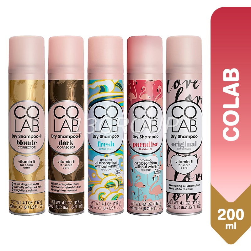 COLAB Dry Shampoo, 200ml | Shopee Singapore