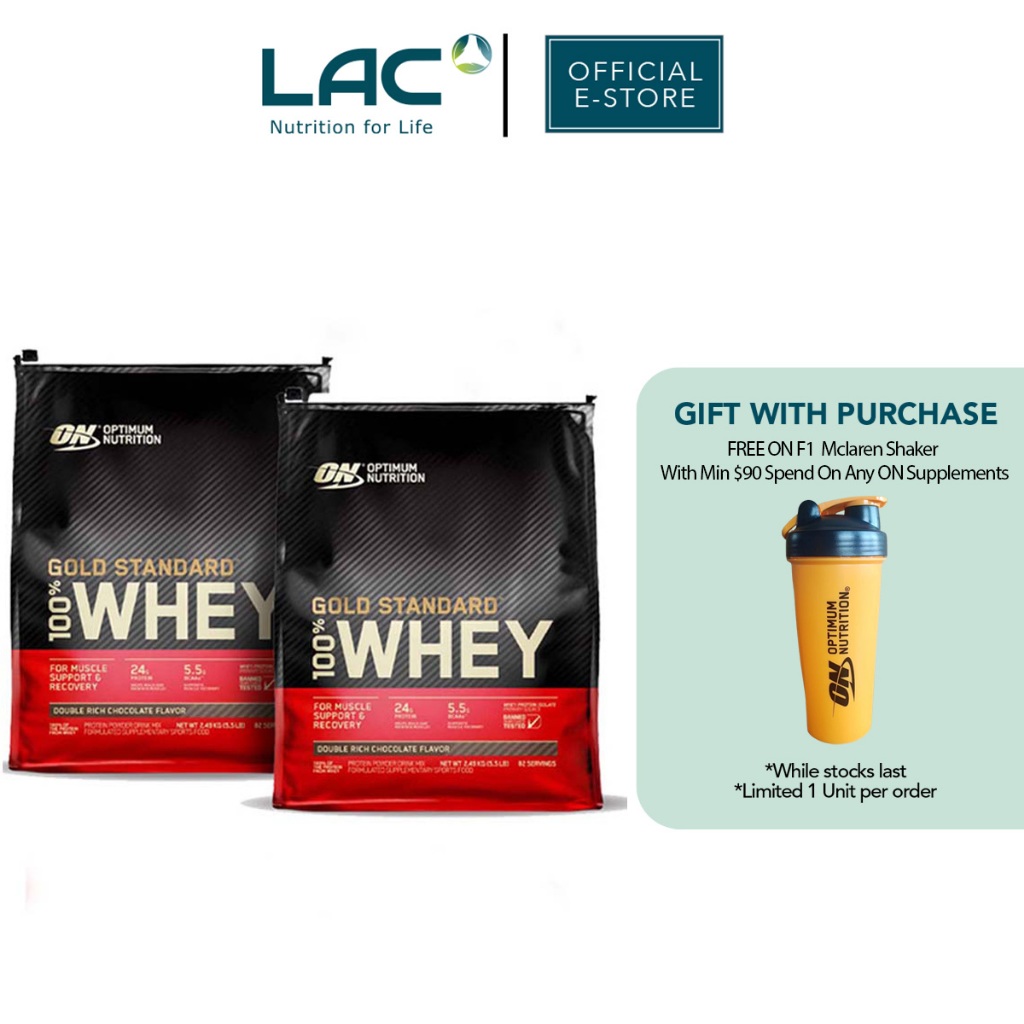[OPTIMUM NUTRITION] Gold Standard 100% Whey Protein Twin Pack (5lbs ...