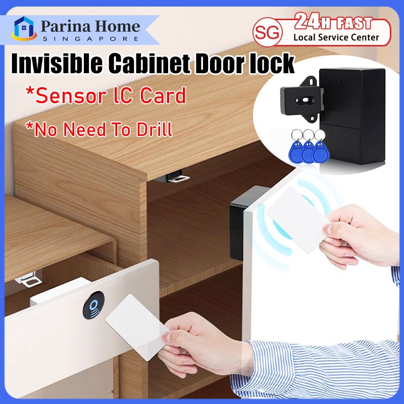 【SG】Invisible Sensor Lock IC Card Drawer Digital Cabinet Intelligent ...