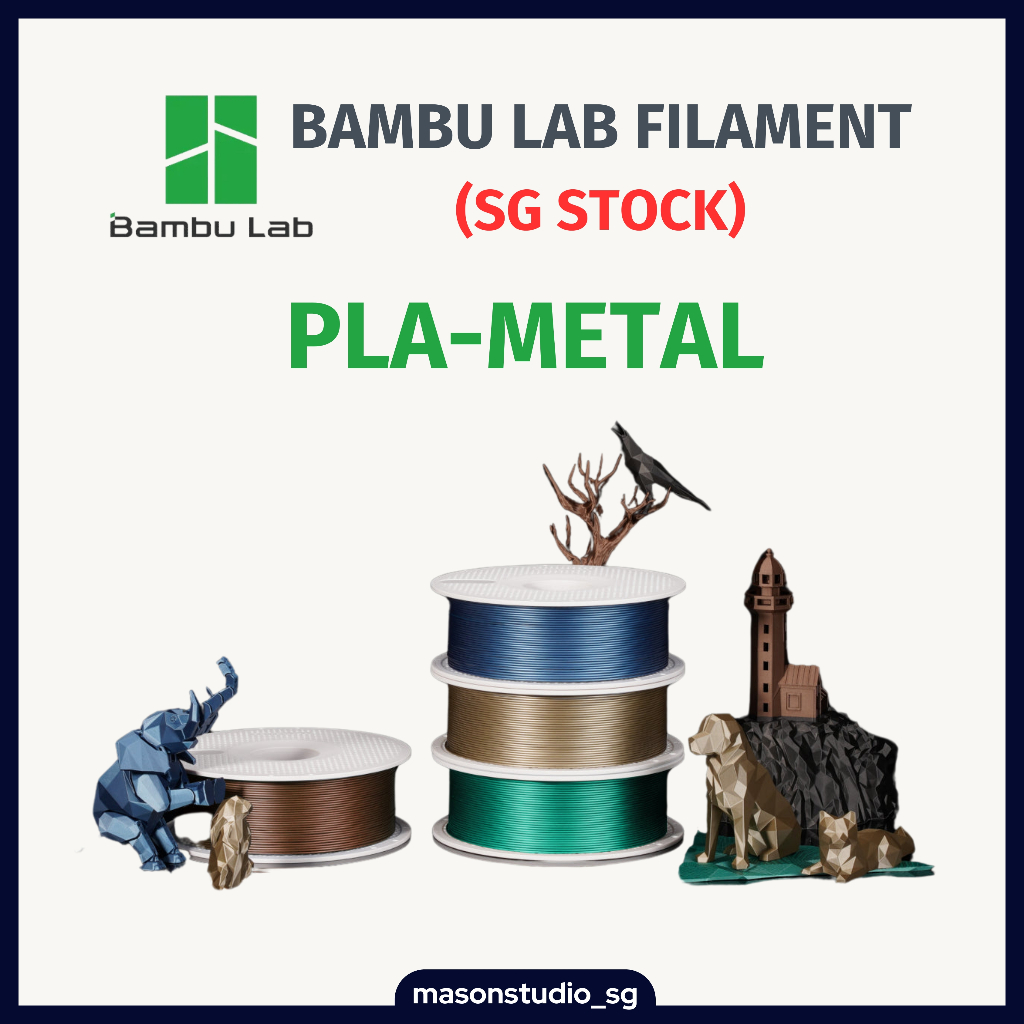 [SG Stock] Bambu Lab PLA Metal Filament | Shopee Singapore