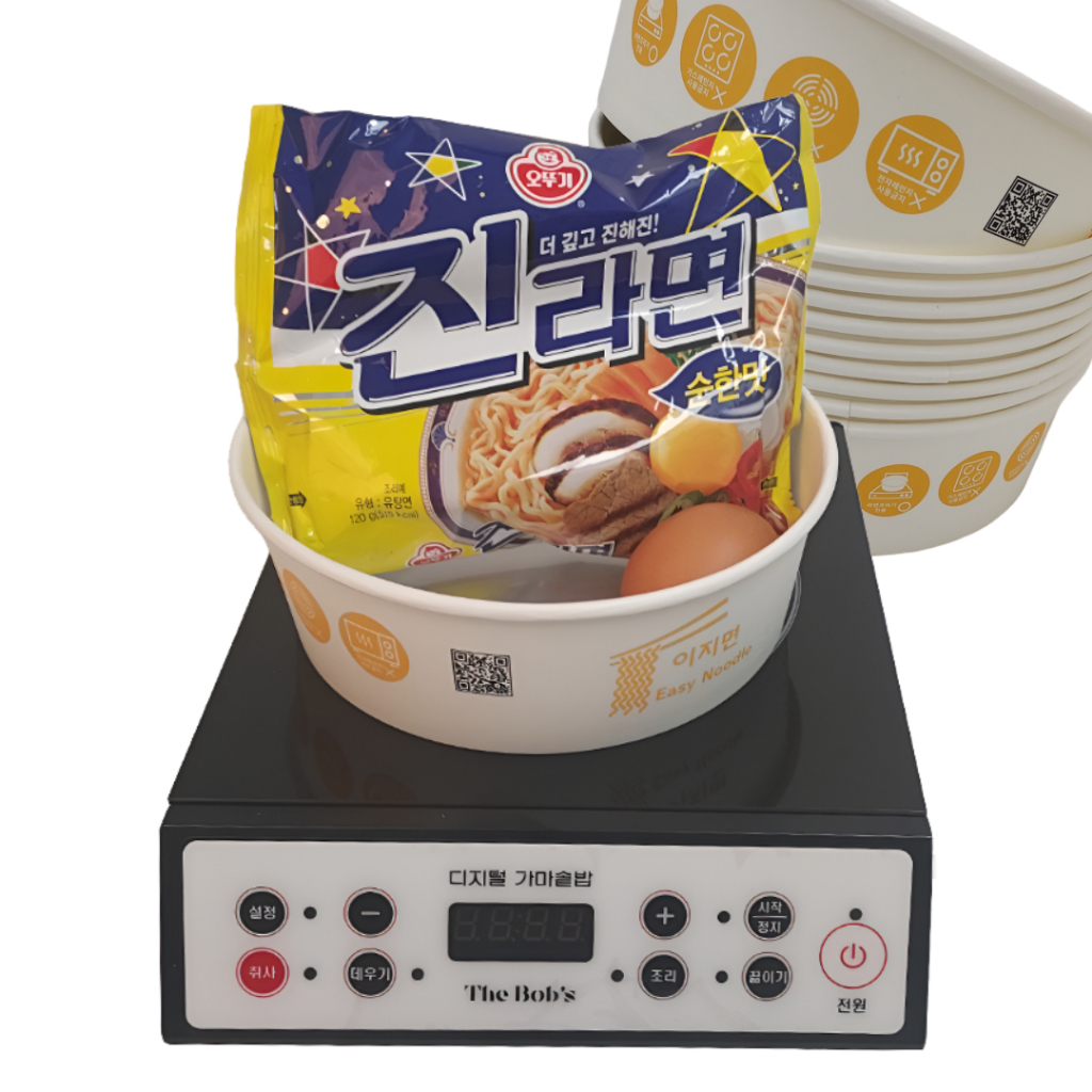 Korean Han River Instant Noodle Cooking Induction Set (50 Instant Paper ...
