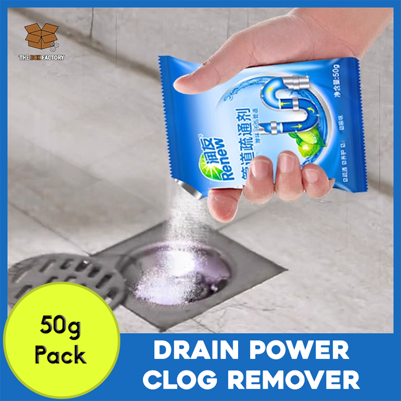 Unclog Sink Drain Powder Clog Remover Cleaner Bathroom Kitchen Pipe ...