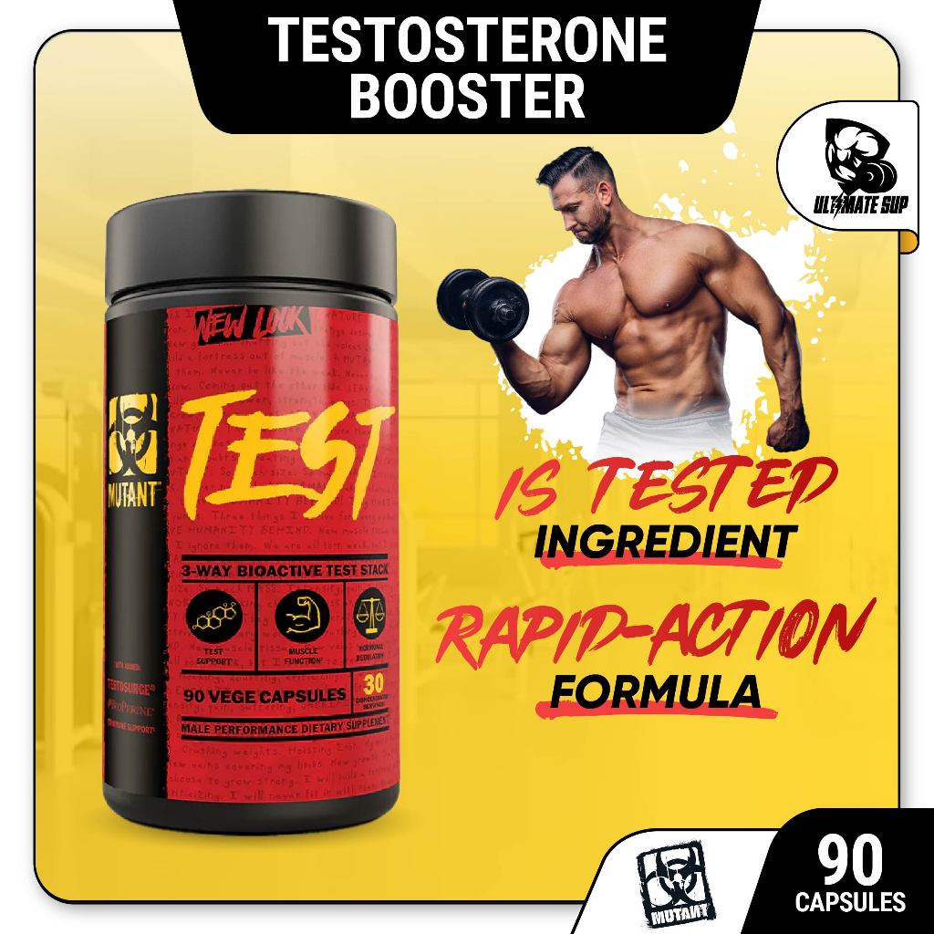 Mutant TEST, Testosterone Booster, Muscle Protein, Immune Support ...