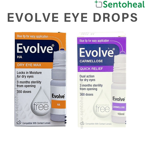 Evolve HA Dry Eye Max / Quick Relief eye drops 10ml - Carmellose eye ...