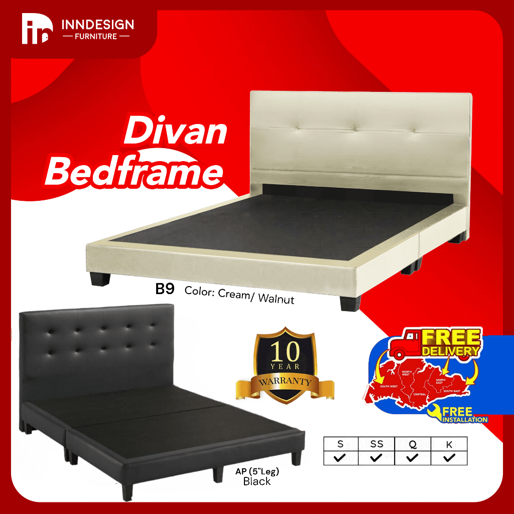 🔥DELIVER 3-5 WORKING DAYS🔥NEW ARRIVAL PVC Bedframe / Divan Bed ...