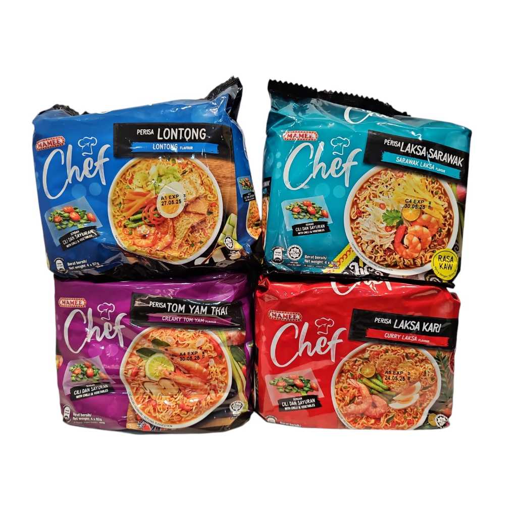 Mamee Chef - Lontong/Laksa/TomYamThai [Halal] | Shopee Singapore