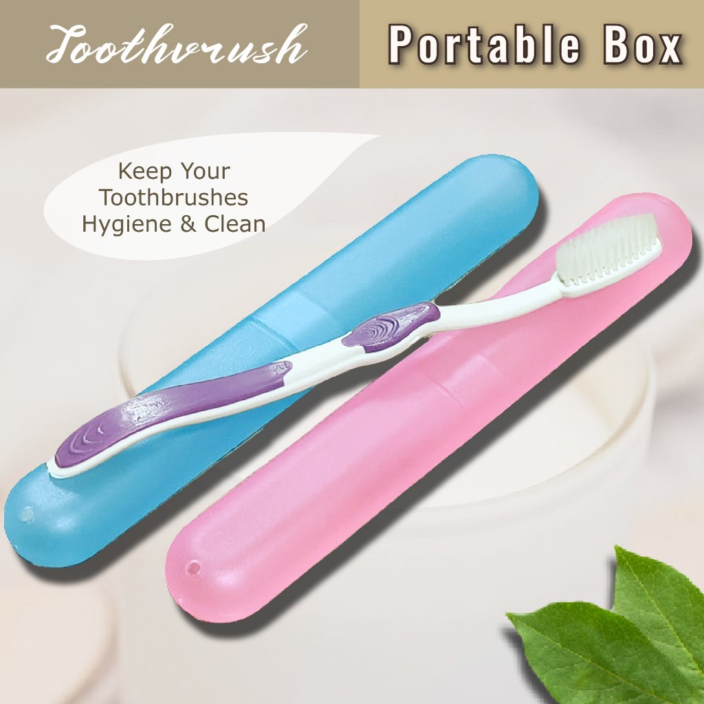 Compact Travel Toothbrush & Toothpaste Storage Organizer Box Case ...