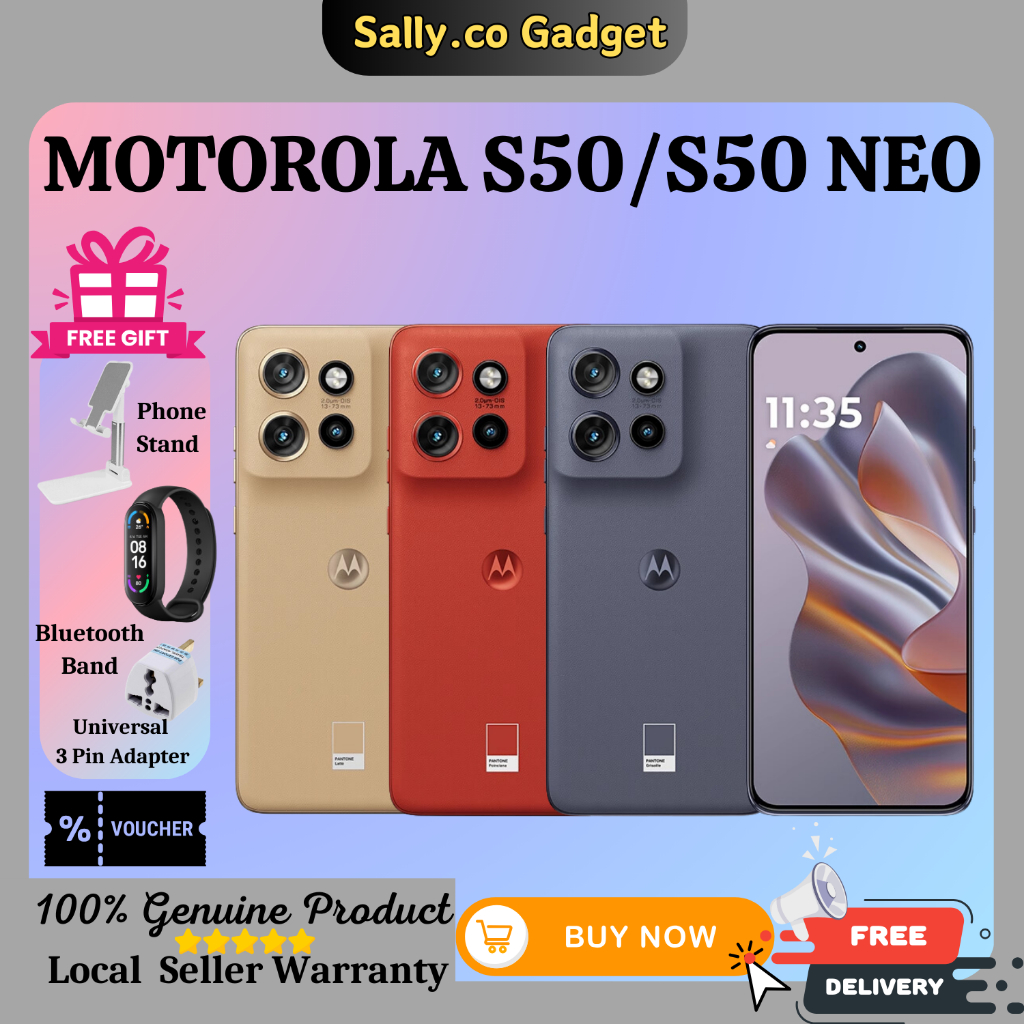 Motorola Moto S50/ Moto S50 Neo Snapdragon 6s Gen 3 Dual SIM 1 Year Local Seller Warranty ...