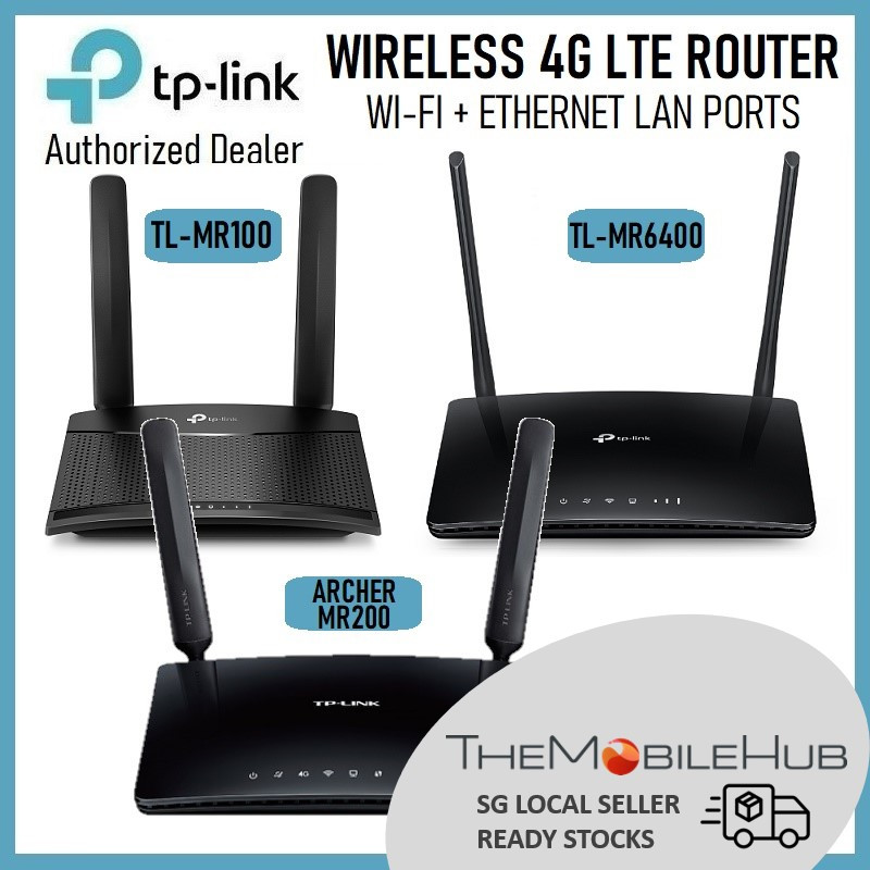 TP-Link TL-MR100 MR6400 Archer MR200 Wireless Dual Band 4G LTE Router ...