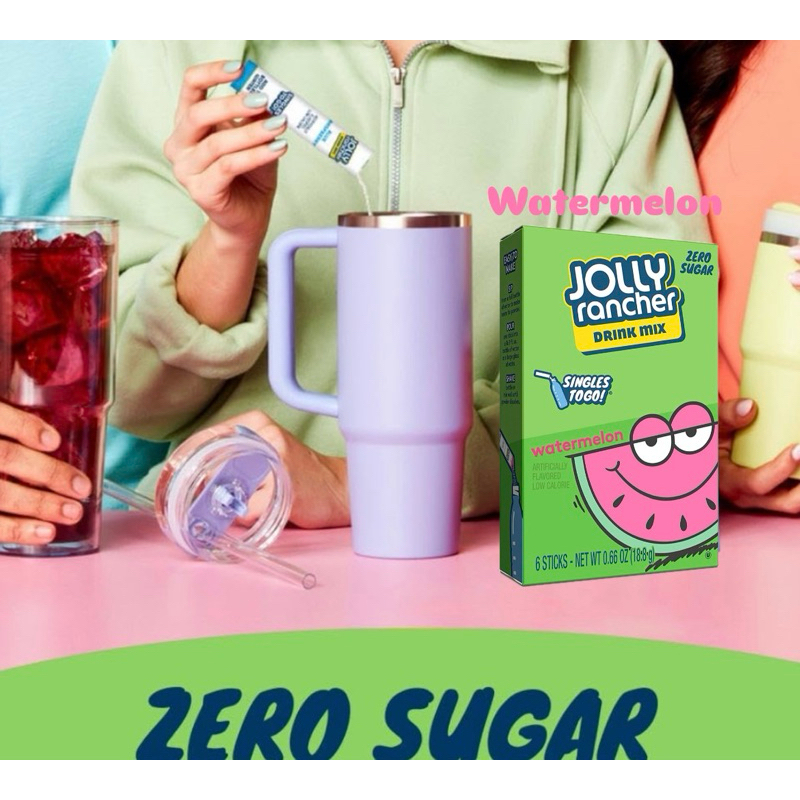 WATERMELON 🍉 Jolly Rancher Drink Mix ZERO Sugar 6 Sachets per box ...
