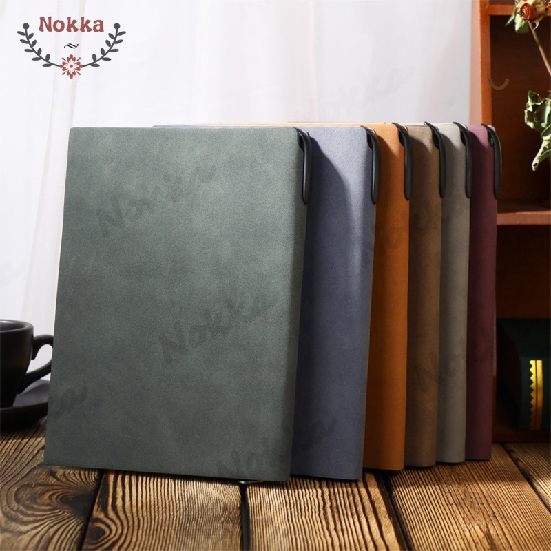 【sg】a5 Notebook Thick Leather Diary Book Retro Sheepskin Notebook