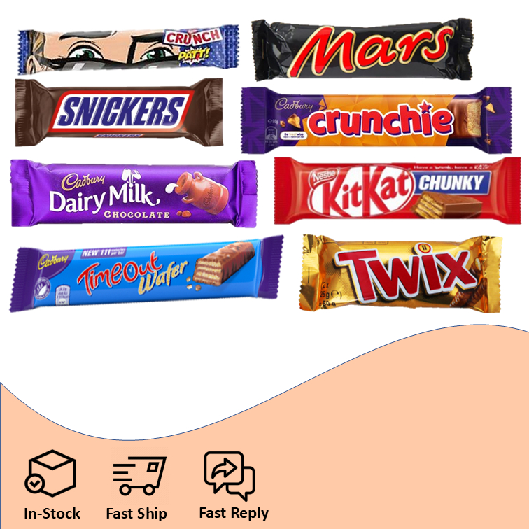 [IN-STOCK] Snicker / Mars / KitKat Twix TimeOut Cadbury Milk Chocolate ...