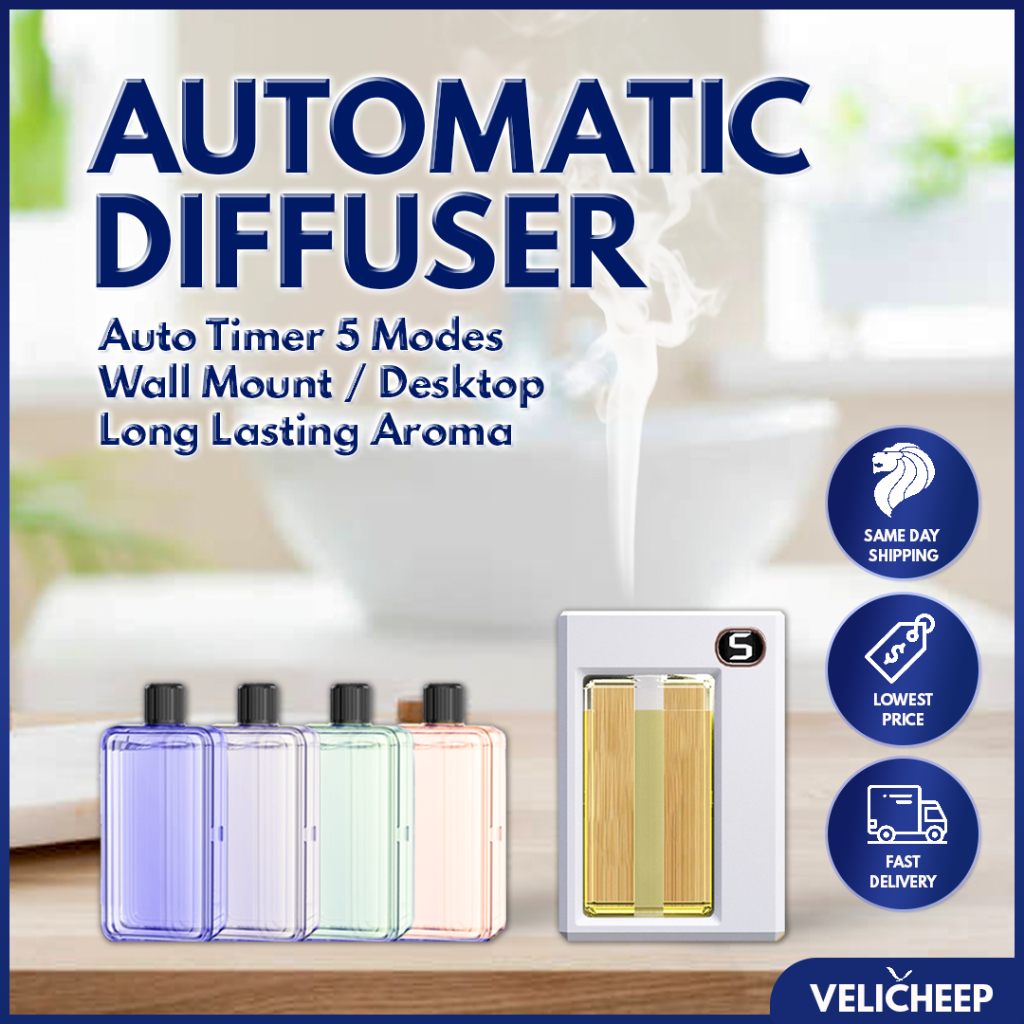 Automatic Aroma Diffuser Rechargeable Digital Display Essential Oil Fragrance Machine Air ...
