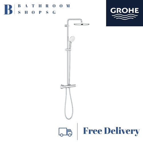 Grohe Tempesta System 250 Shower System with Thermostat 26670001 ...