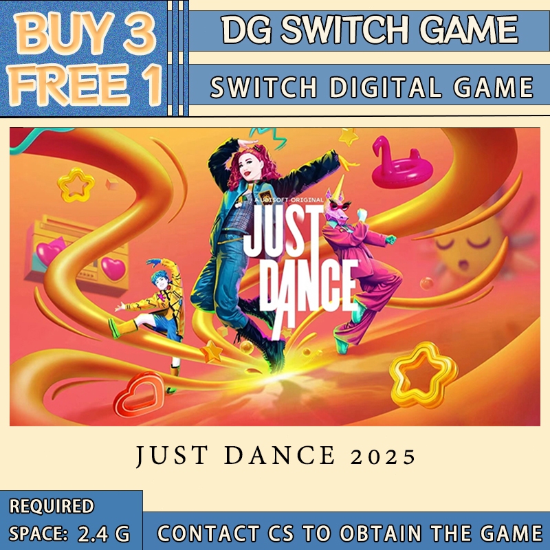 JUST DANCE 2025 Nintendo Switch Digital Game （BUY 3 FREE 1) | Shopee ...