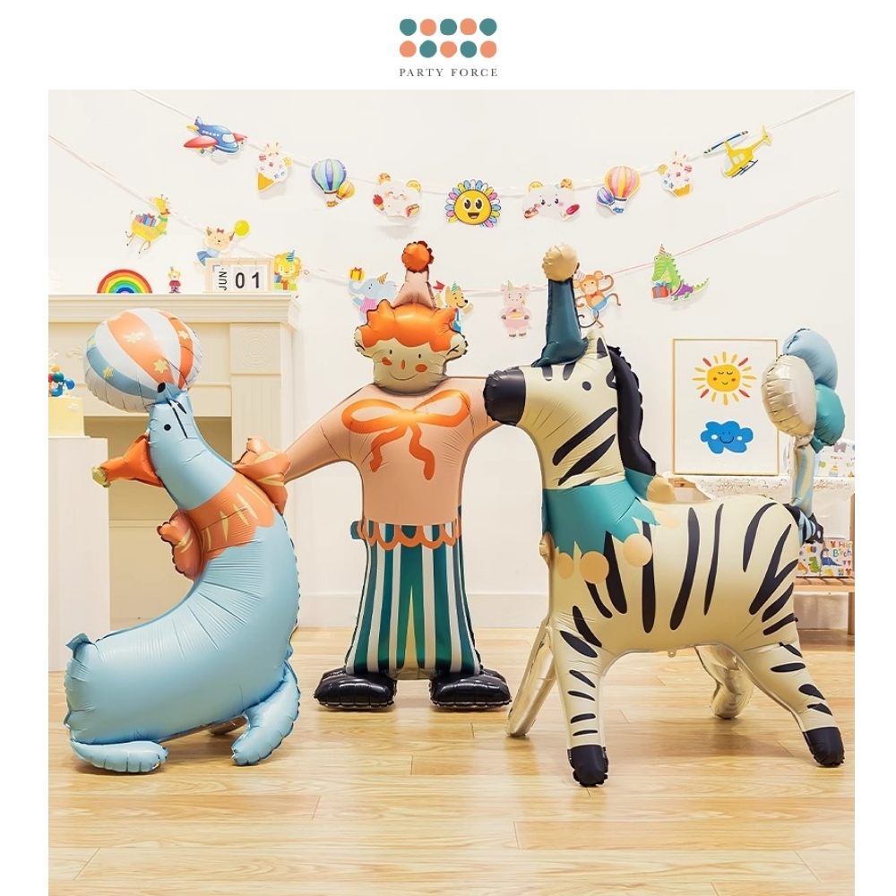 [SG Seller] Circus theme party birthday decoration self standing 4d ...