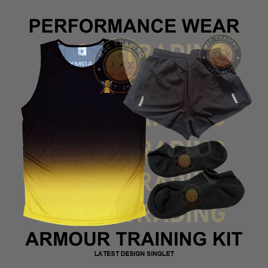 TRAINING KIT SET | SAF ARMOUR SINGLET, SHORTS & SOCKS | UNISEX | QUICK ...
