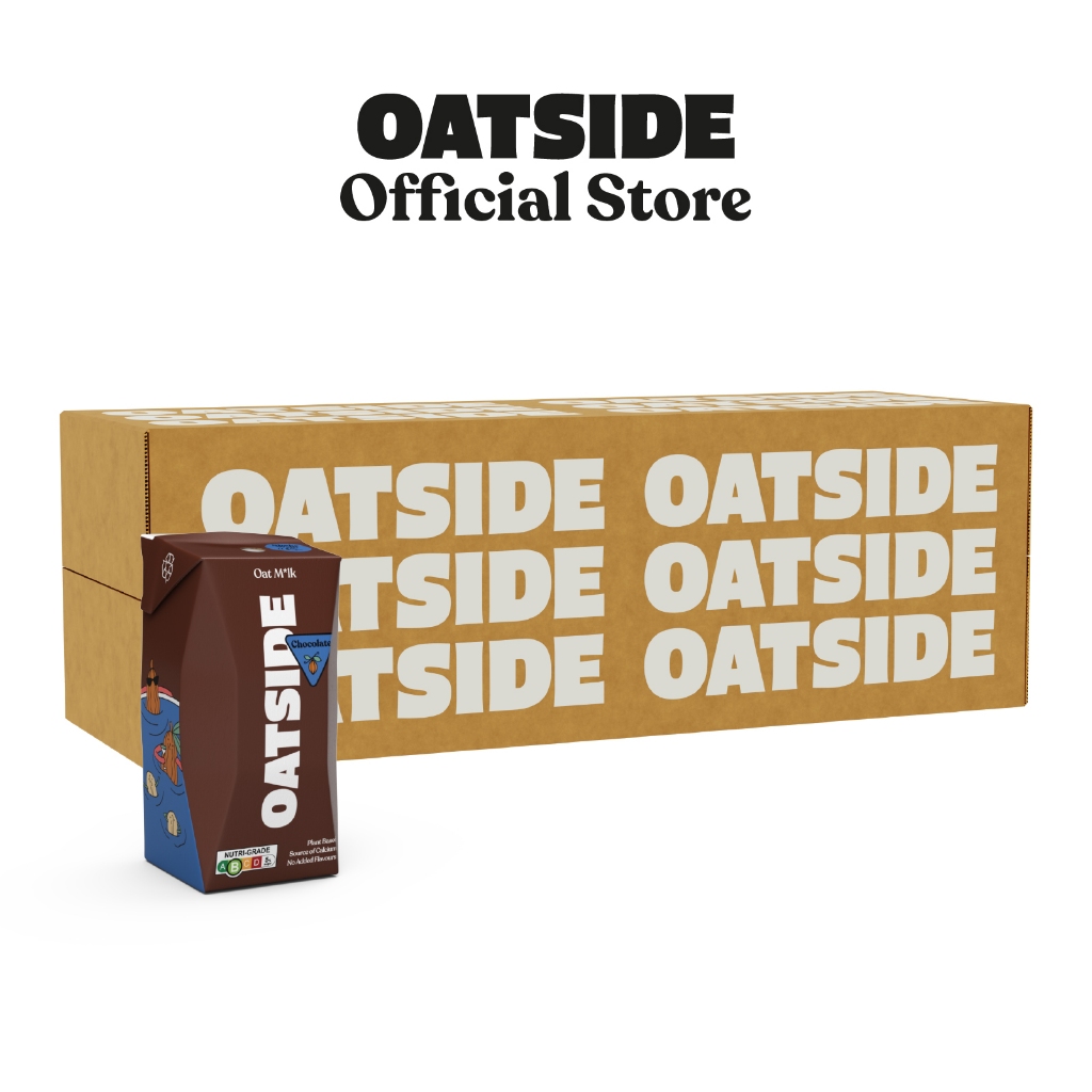 OATSIDE Chocolate Oat Milk 200ml x 24 [1 Case] - Dairy Free, Rich, Made ...