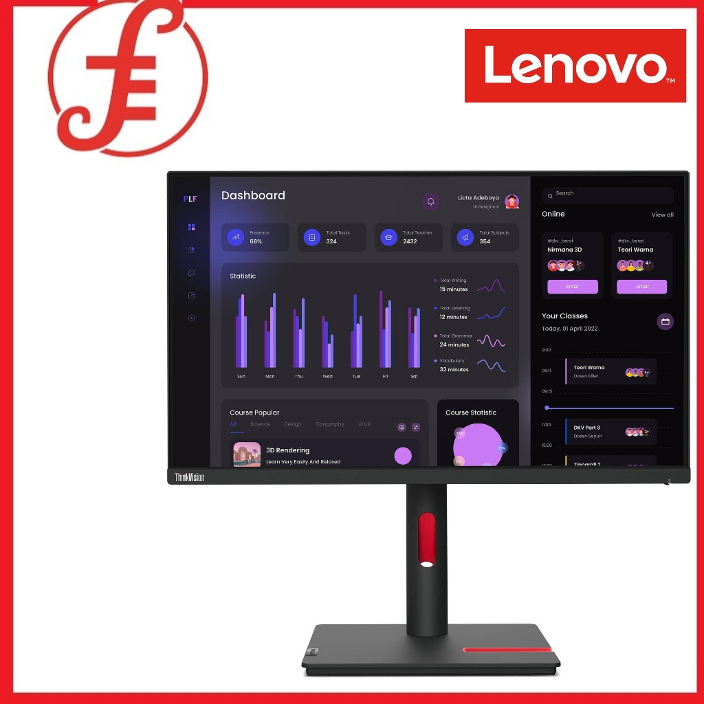 Lenovo ThinkVision T24i-2L (62B0MAR1WW) | T24I-30 (63CFMARXMY) 23.8 ...