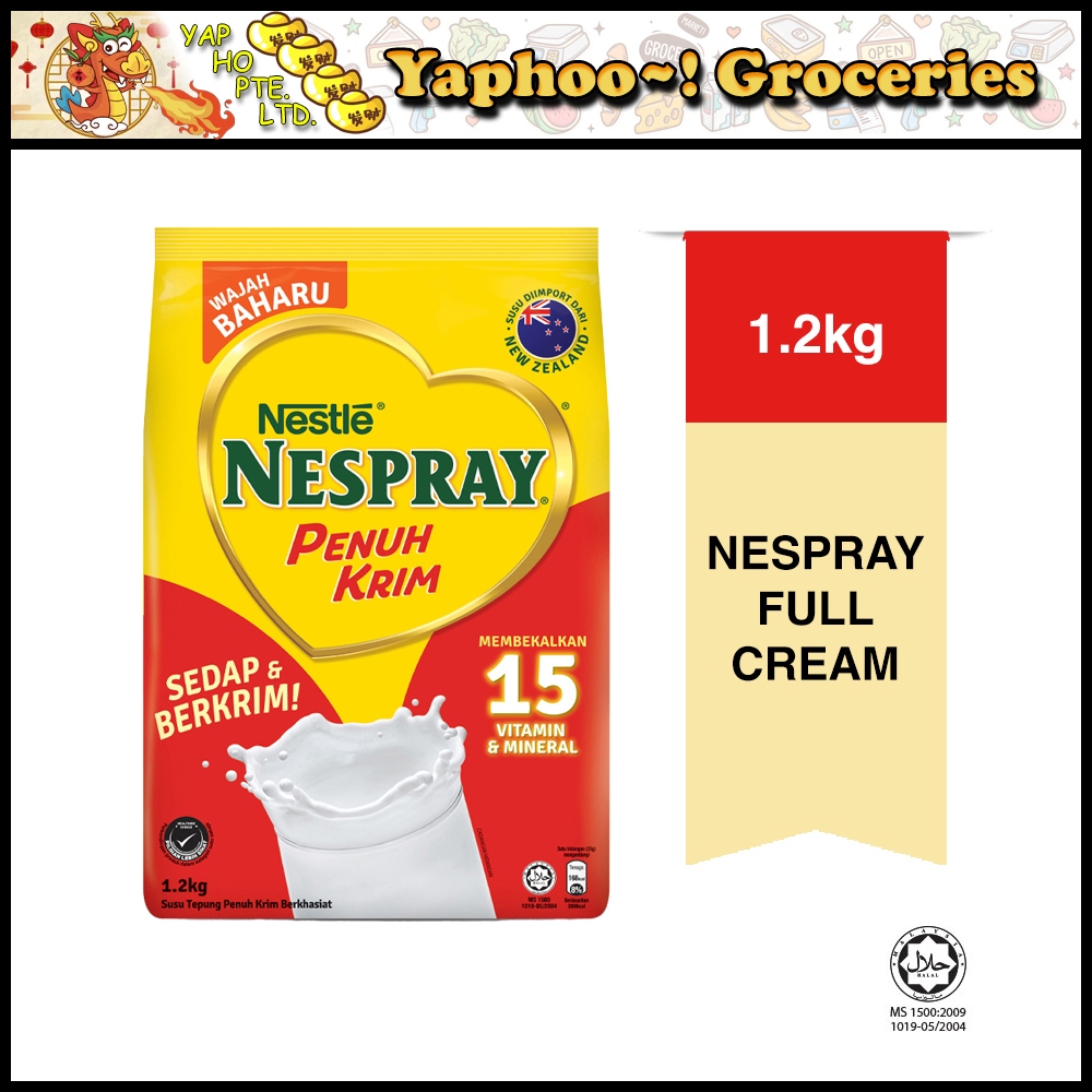 Nestle Nespray Instant Fortified Full Cream Milk Powder 1.2KG SG Ready ...