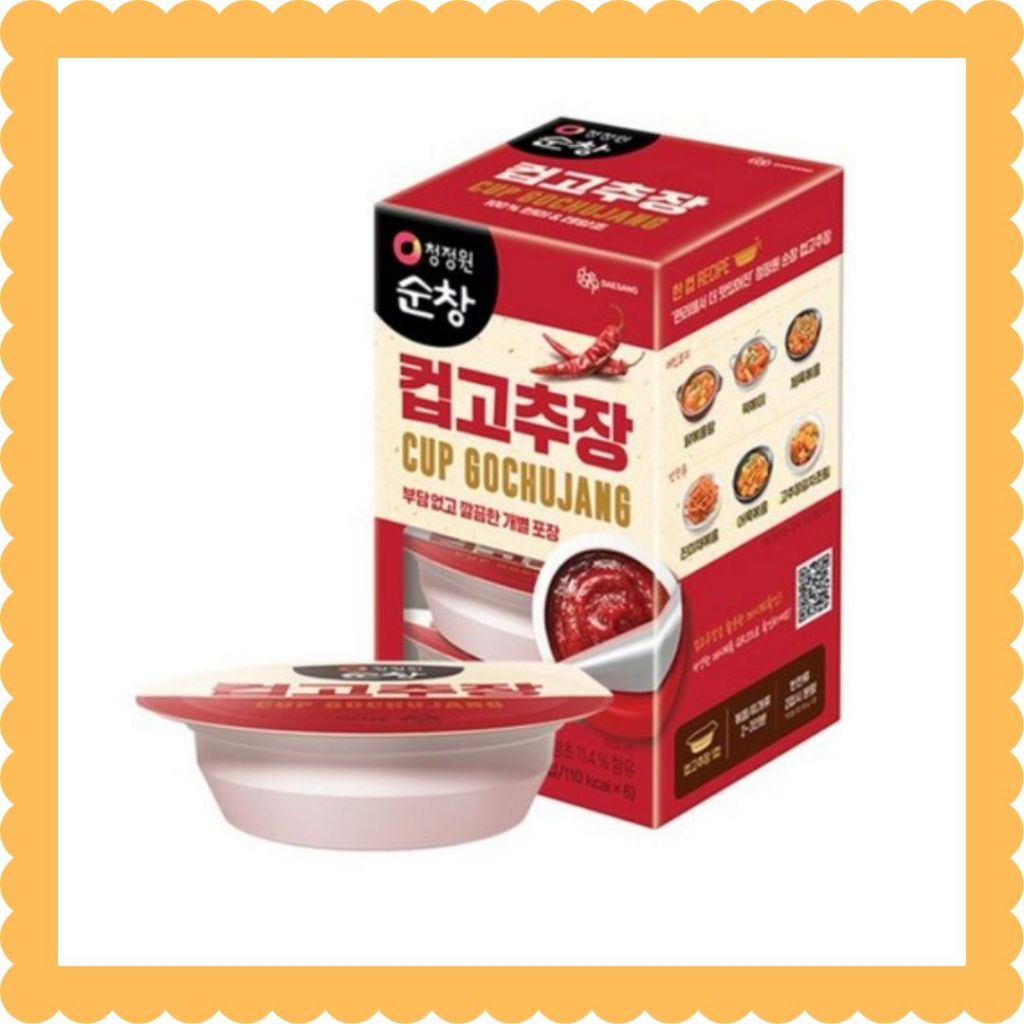 Chung Jung One CUP Gochujang 300g (50g x 6ea) Korean food | Shopee ...