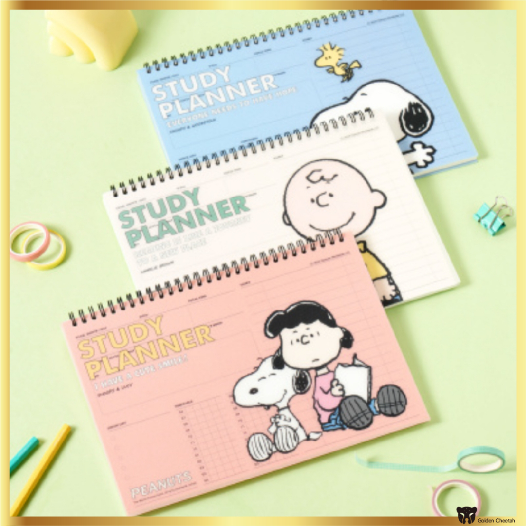 Peanuts B5 Study Planner 80 Pages of Snoopy’s Charm | Shopee Singapore