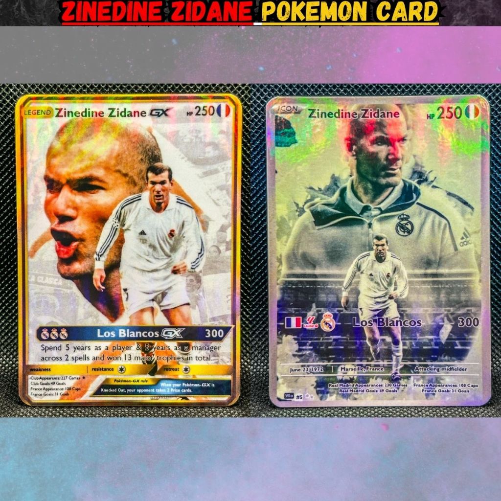 Real Madrid: Zinedine Zidane Pokemon Card | Shopee Singapore
