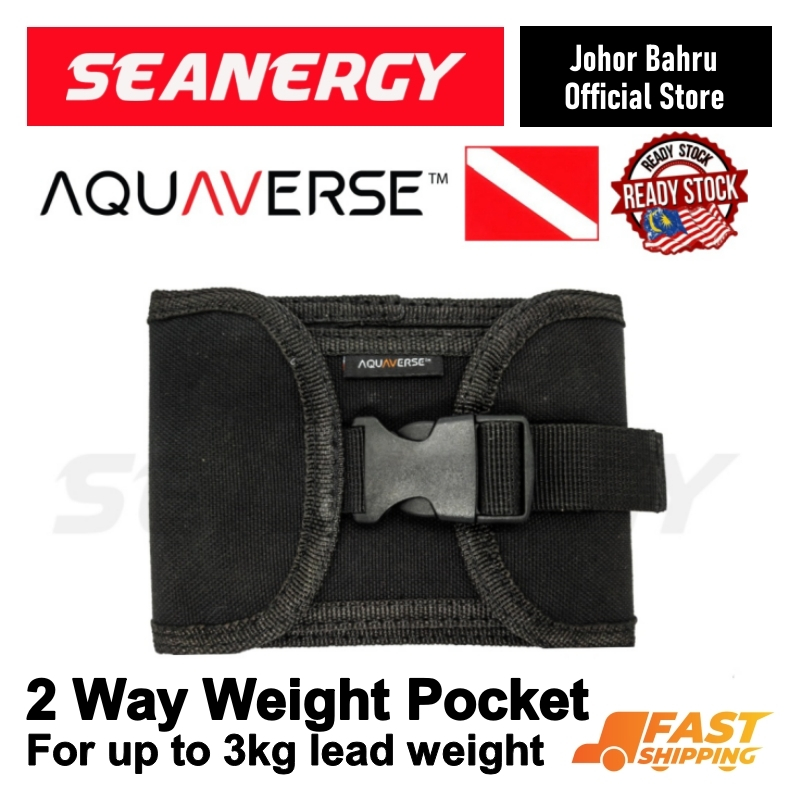 Aquaverse Scuba Diving 3kg Weight Pocket for BCD Weight Belt Quick ...