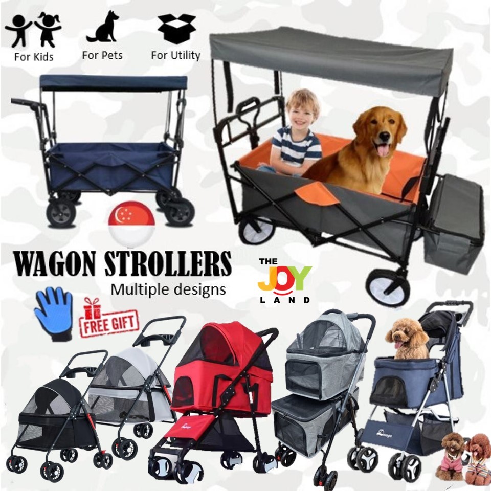 [SG LOCAL] [Pet Stroller] Pet Stroller Foldable Washable Dog Cat ...