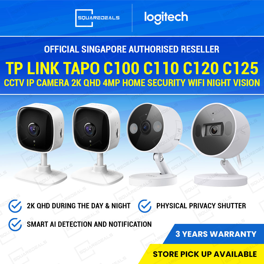 TP Link Tapo TC60 C100 C110 C120 C125 CCTV IP Camera 2K QHD 4MP Home Security WiFi Night Vision ...