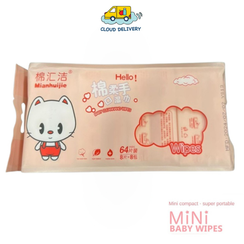 Mini Baby Wet Wipes (8 Packs x 8sheet) | Shopee Singapore