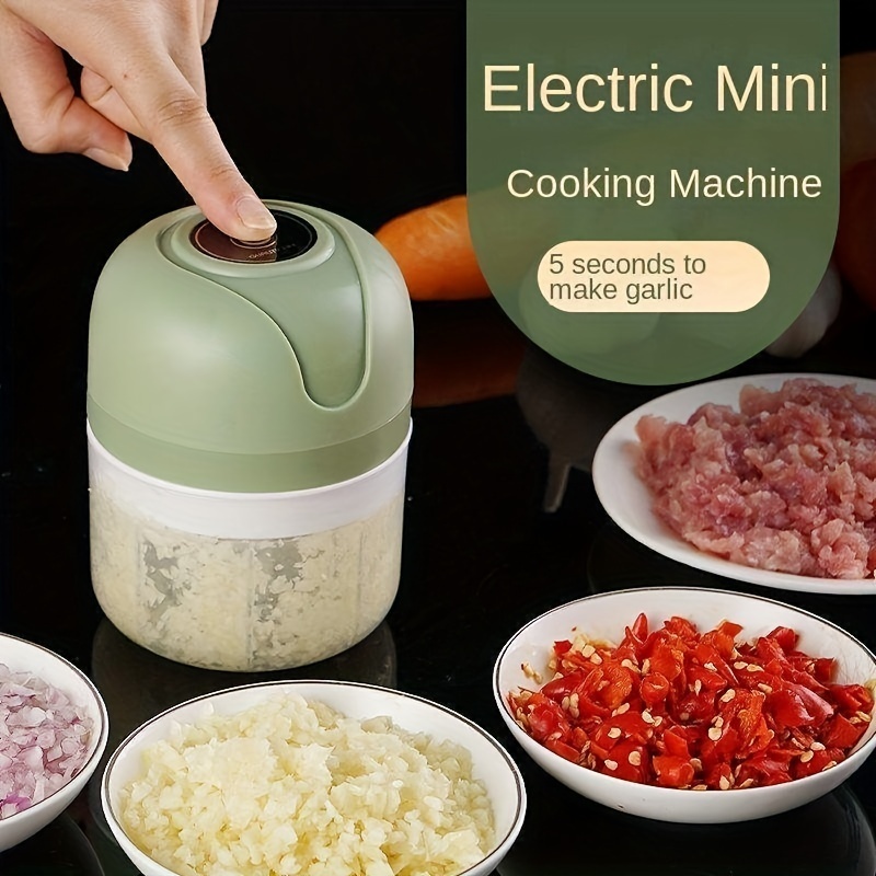 Electric Garlic Portable Chopper Multi Function Meat Grinder Masher Machine Mini Garlic ...