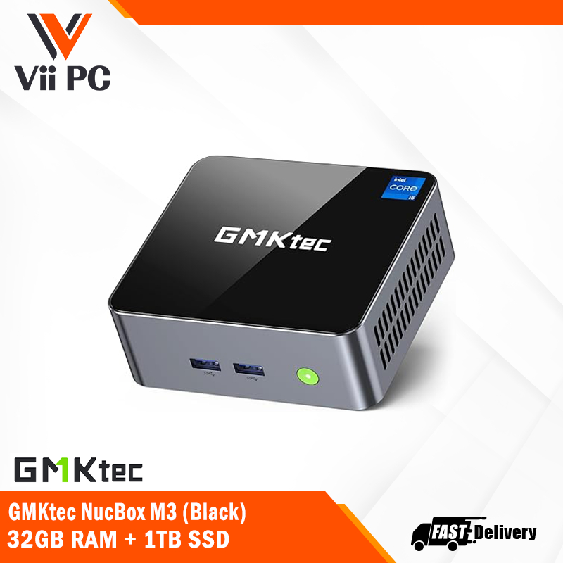 GMKtec NucBox M3 Black - Intel Core i5-12450H Processor , 32GB RAM ...