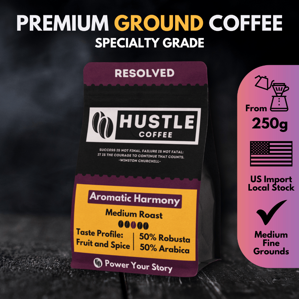 Ground Coffee - Resolved by Hustle Coffee 🇺🇸 | Specialty Roasted ...