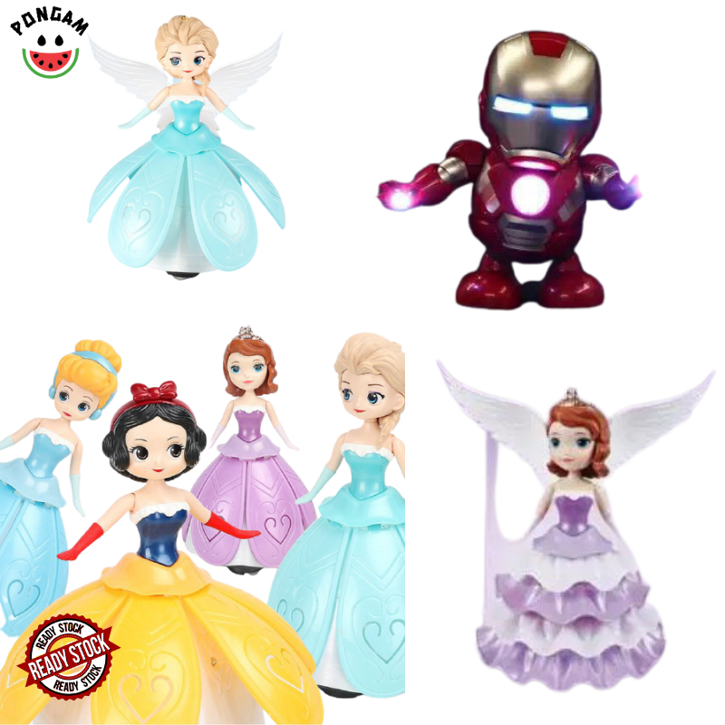 Cinderella Frozen Elsa Anna Snow White Princess Dancing Dance Robot ...