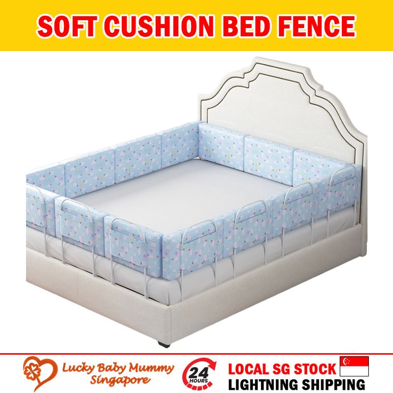 Soft Cushion Bed Fence, Baby Safety Bedrail, Anti-Fall Baby Bumper Rail ...