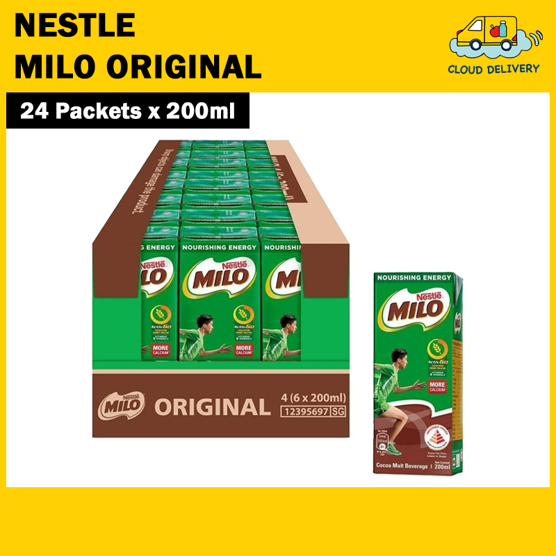 Nestle Milo Packet Drink (24 x 200ml) | Shopee Singapore