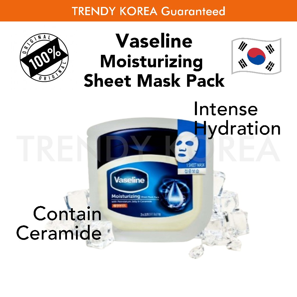 Vaseline Moisturizing Sheet Mask Pack, Face Mask & Packs, 1 piece (mask ...