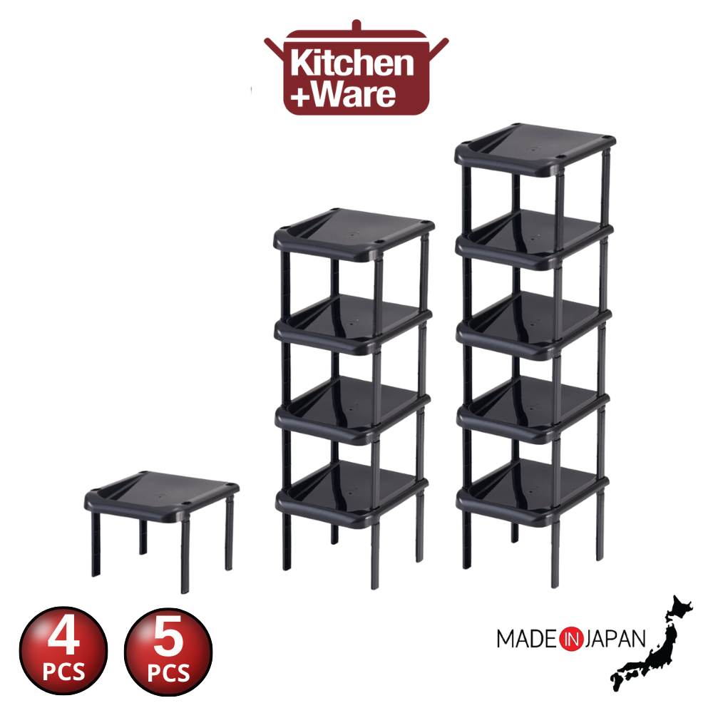 [Japan] YAMADA Joint Shoes Rack (1/4/5 Tier) / Stackable Shoe Organizer ...