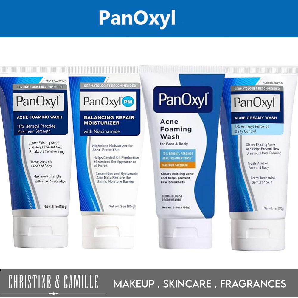 PanOxyl Acne Foaming Wash Benzoyl Peroxide 10% Maximum Strength 156g ...
