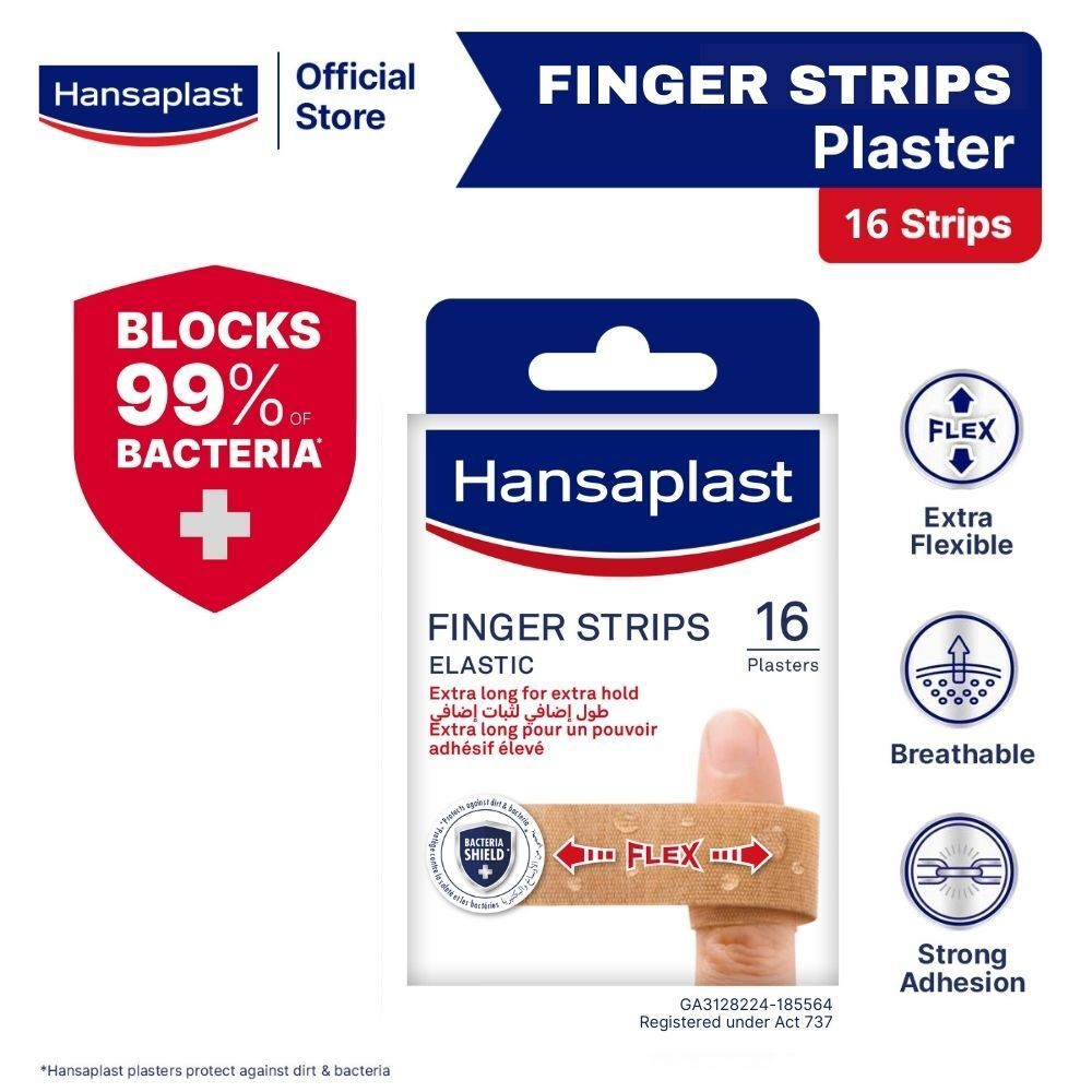 Hansaplast Elastic Finger Strips 16S | Shopee Singapore